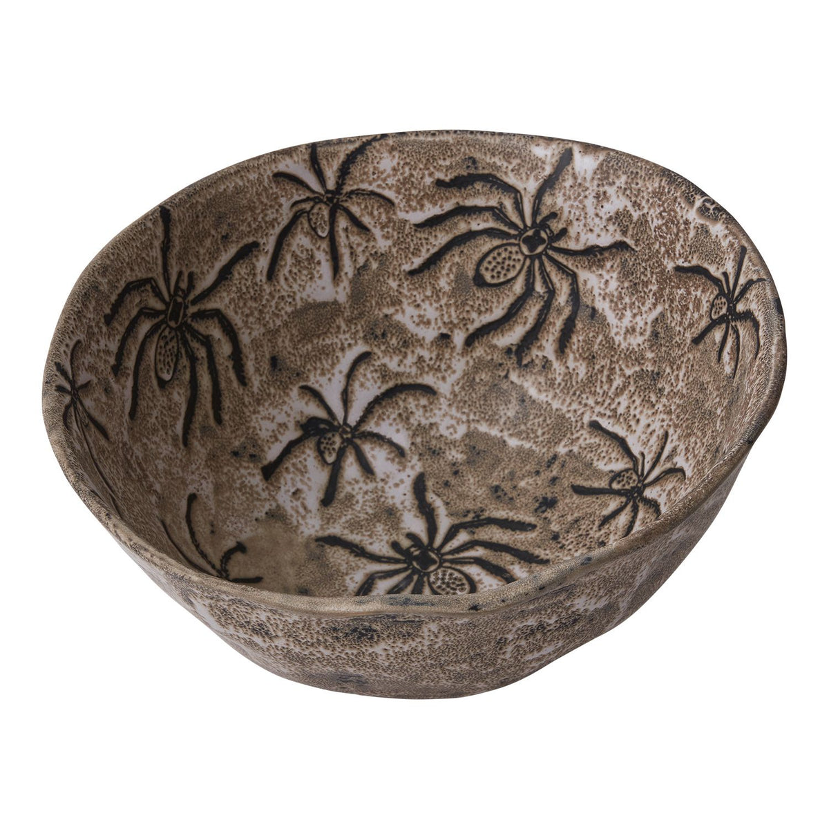 Creepy Crawler Ceramic Black Widow Spider Halloween Candy Bowl & Budva ...