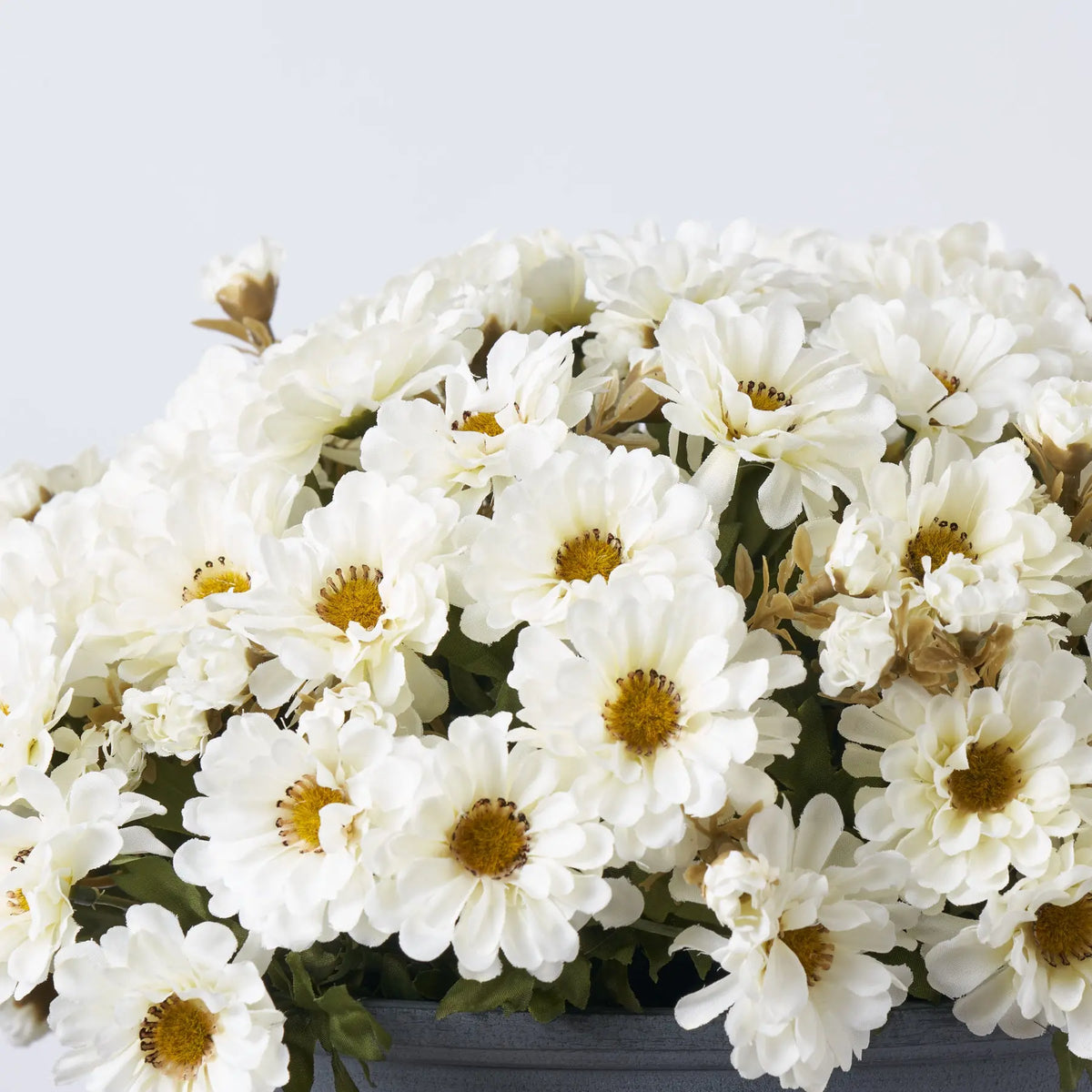 Faux Zinnia Mum Bush Outdoor Fall Arrangement Urn Filler- Available In ...