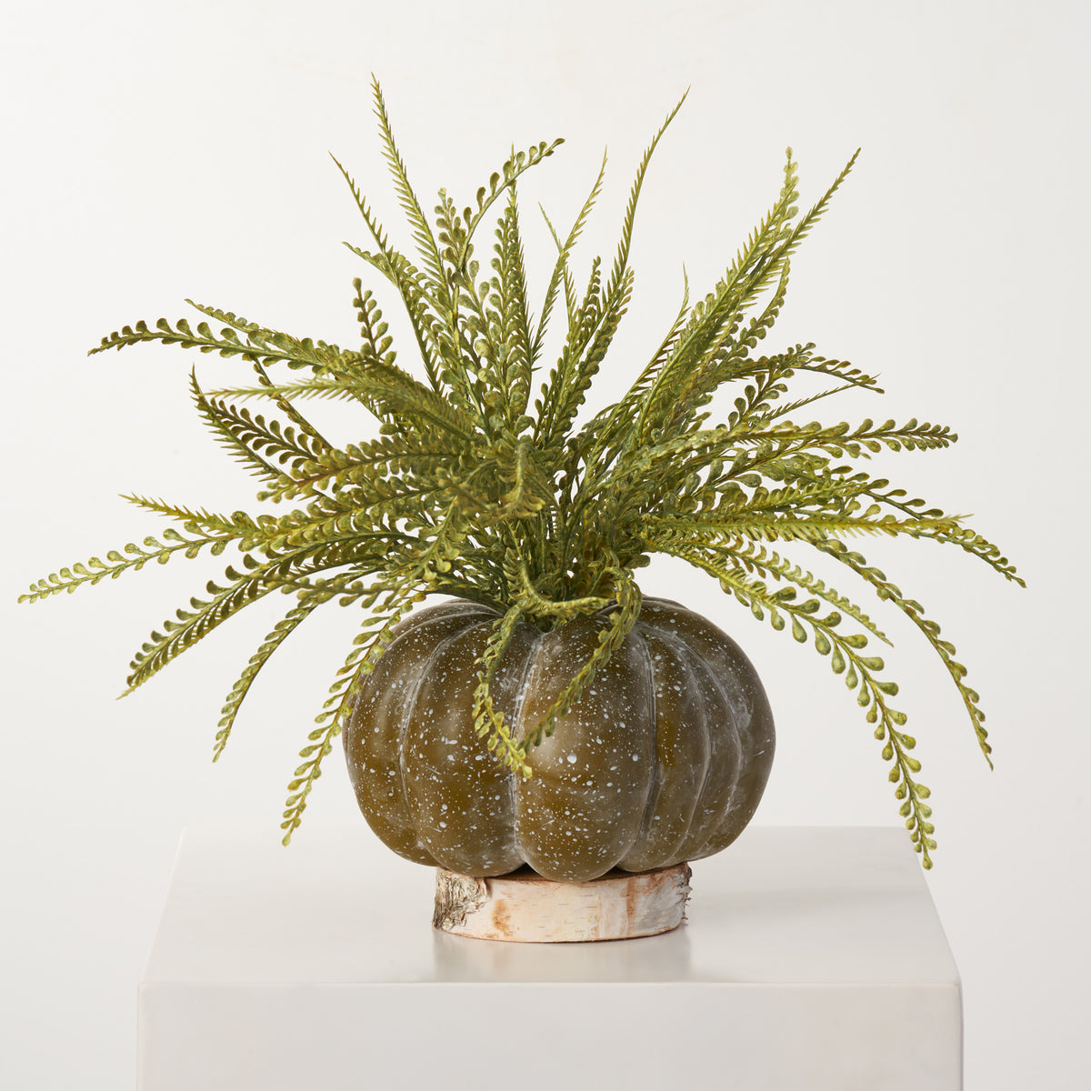 Wild Wheat Grass Pumpkin Centerpiece on Birch Disc Fall Decor Arrangem ...