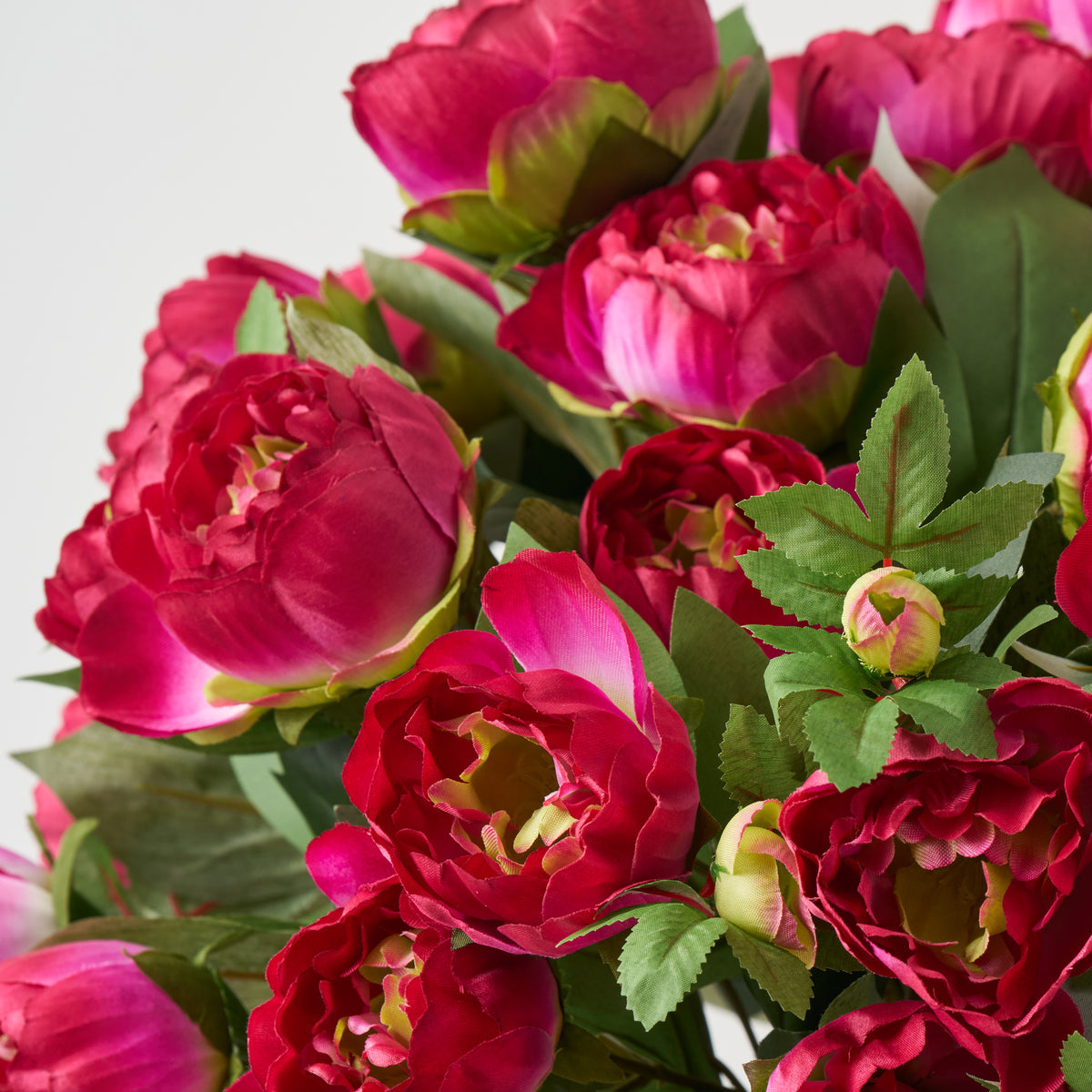 Faux Fuchsia Backyard Peony Bush Outdoor Urn Filler Spring Summer Arra ...