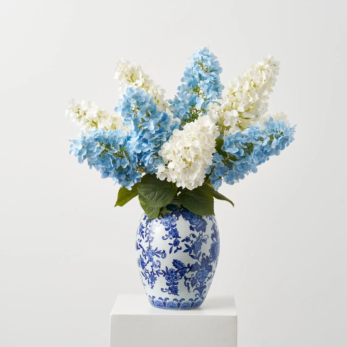 Hampton's Breeze - Real Touch White & Light Blue Peegee Hydrangea in C ...