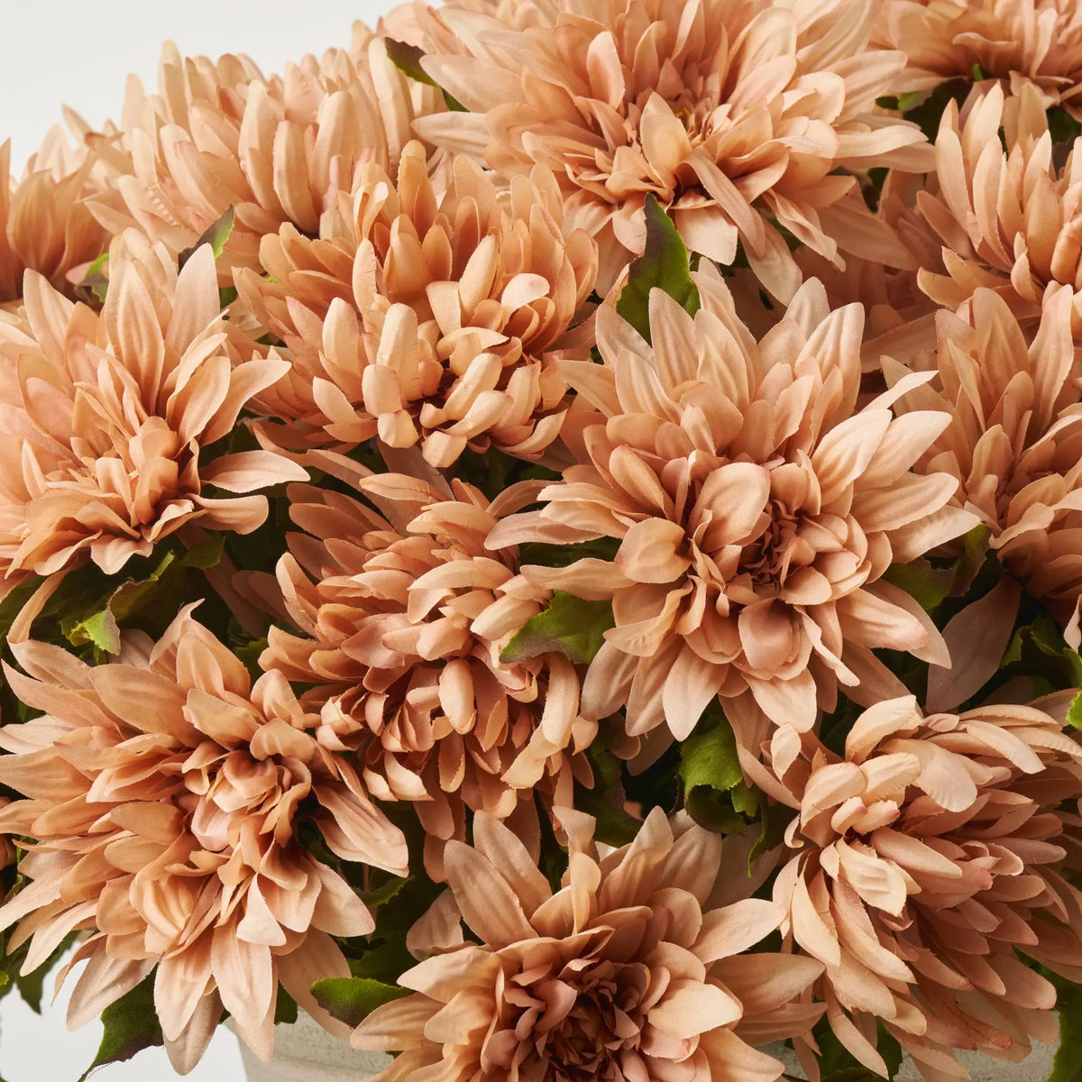 Extra Large Mixed Mocha Dahlia & Mum Blooms Potted Outdoor Fall Urn Fi ...