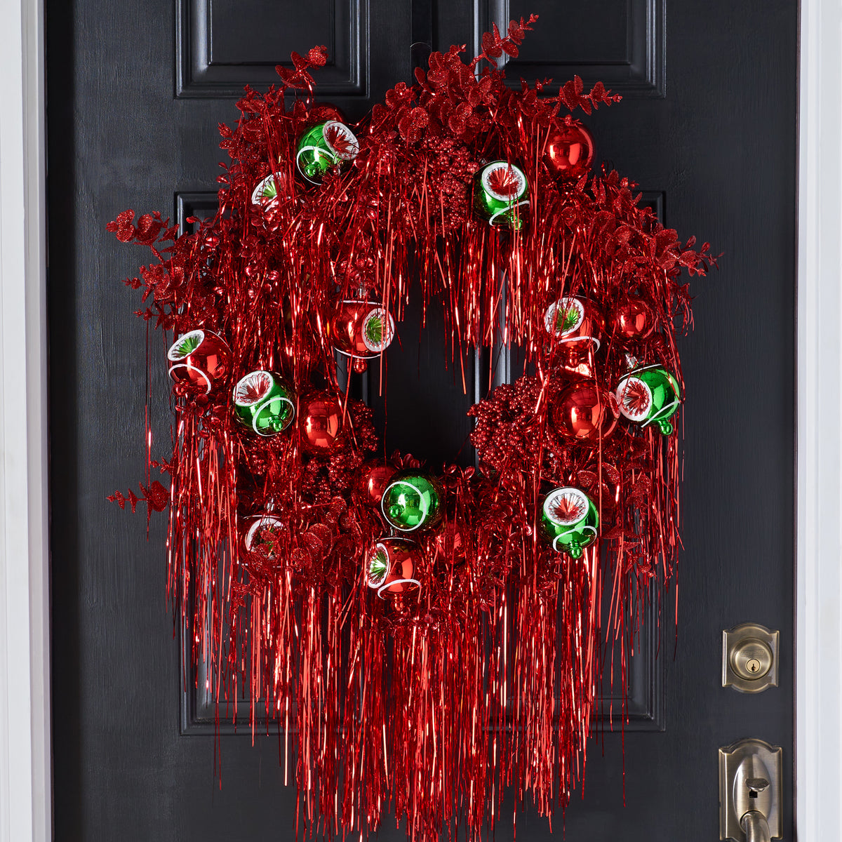 Ruby Red Razzle Dazzle - Glitter Sparkle, Boxwood with Dense Scarlett ...