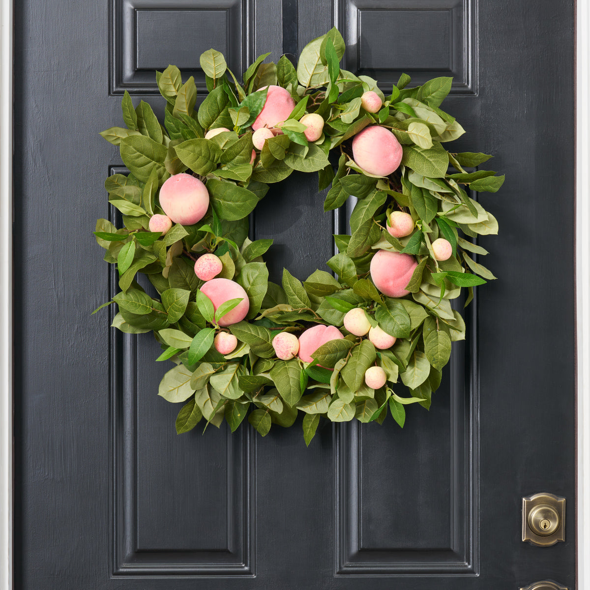 Peach Orchards - Salal Leaf with Fuzzy Peaches Spring Summer Everyday ...