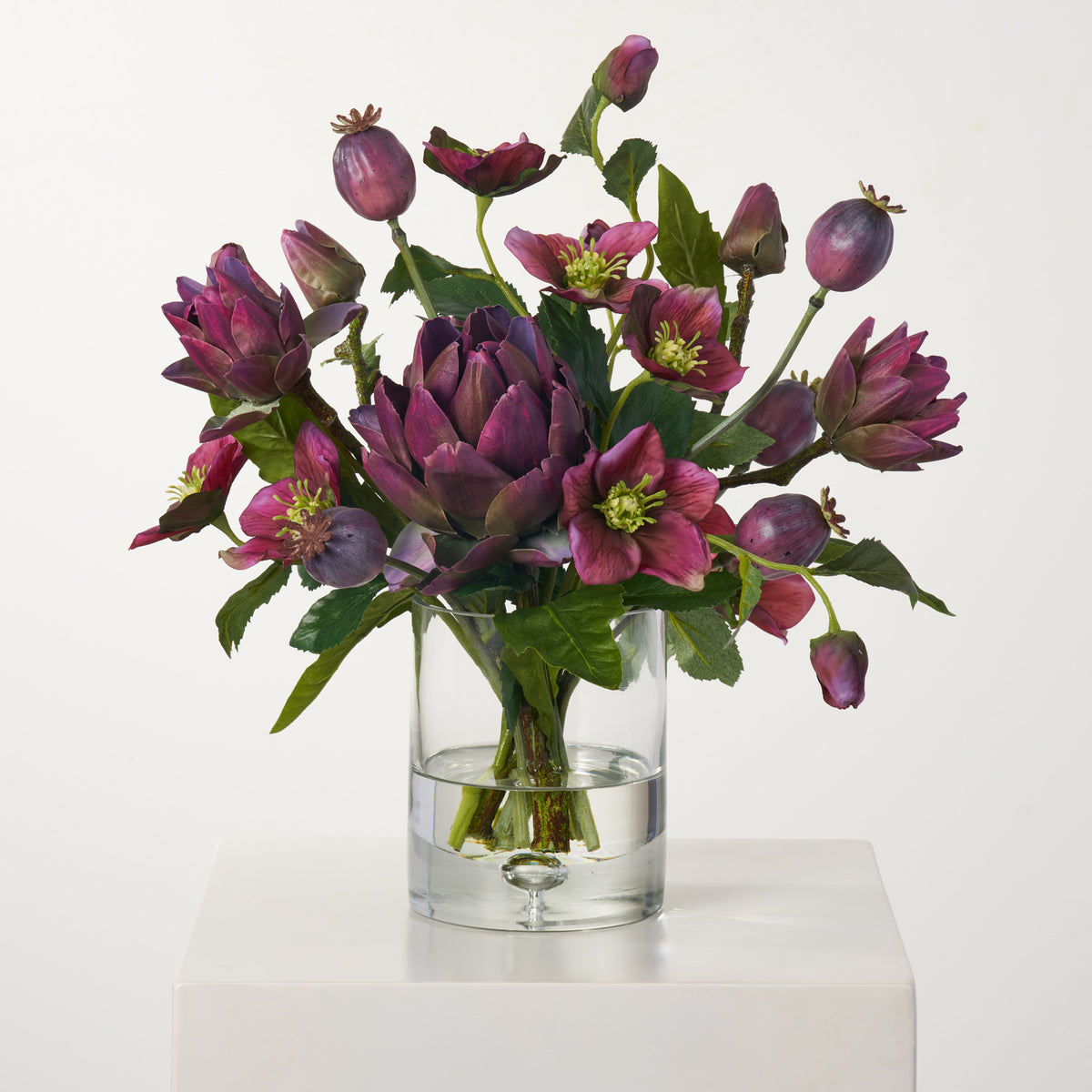 Amethyst Moods- Purple Artichoke, Ultra Violet Helleborus & Seed Pods ...
