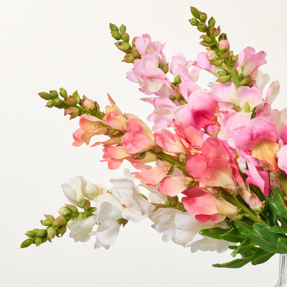 Real Touch Tropical Punch Snapdragons In Modern Factice Style Vase Spr ...