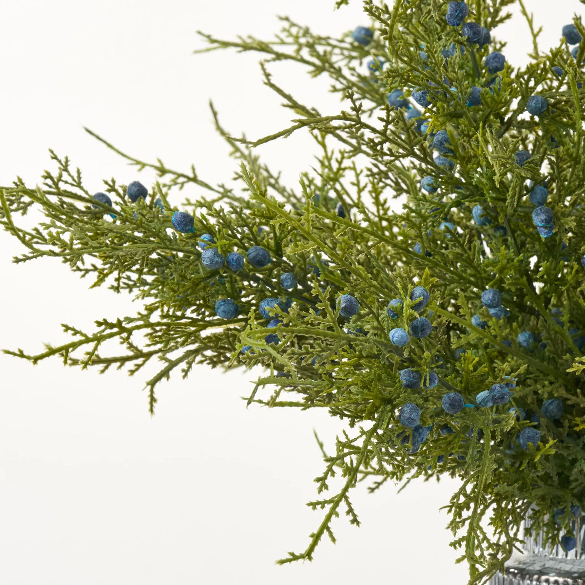 Real Touch Juniper & Wispy Pine with Variegated Holly Berry Branch ...