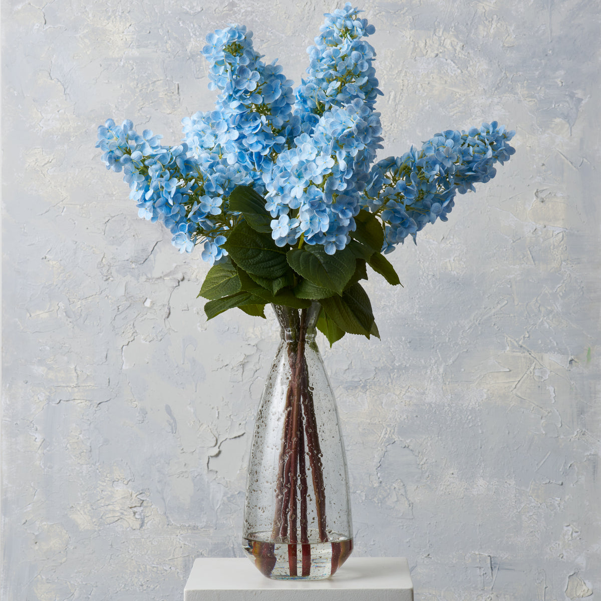 Real Touch Light Blue Panicle Cone Hydrangea Blooms Everyday Centerpie ...