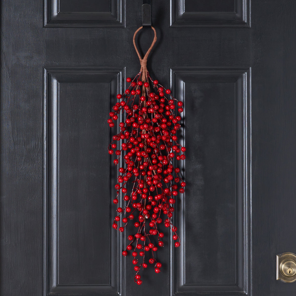 Deluxe Waterproof Red Berry Winter Teardrop Holiday Swag Christmas Dec ...