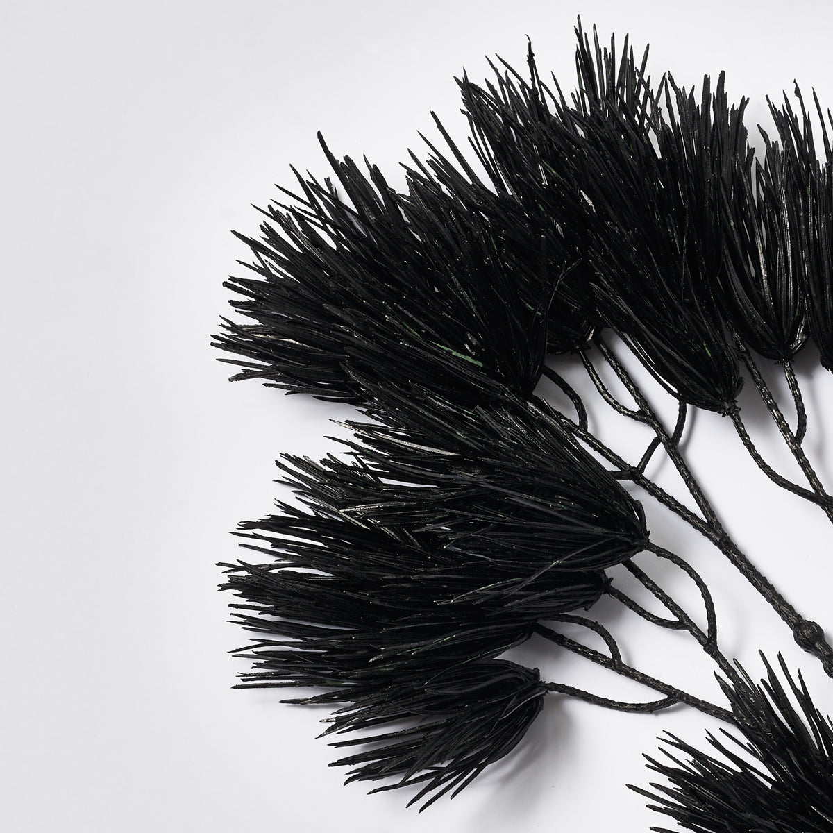 Wispy Black Pine Needle Spray Deluxe Faux Botanical - 28" – Darby Creek ...