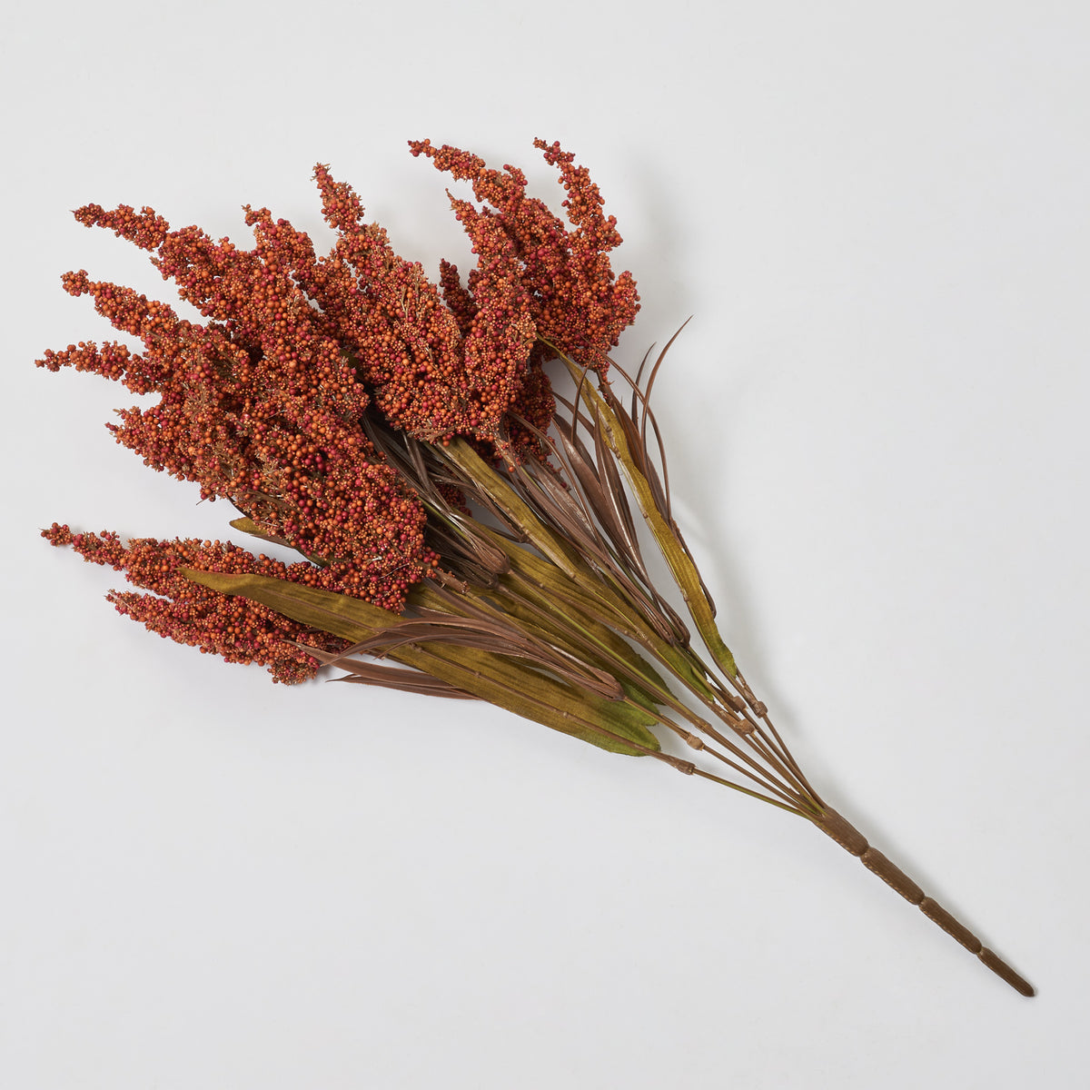 Cream or Rust Dried Look Faux Astilbe Fall Floral Bush - 2 Colors ...