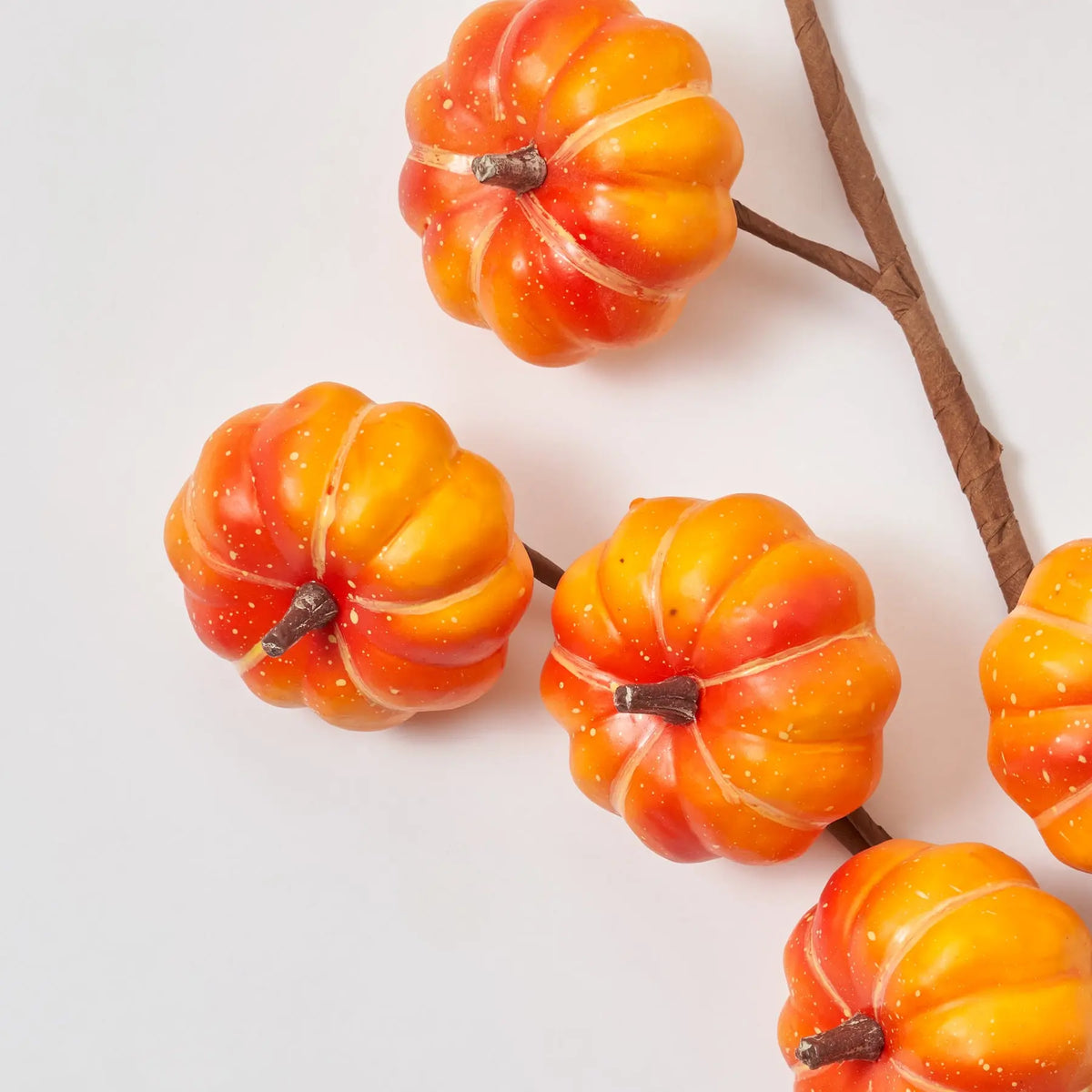 Mixed Orange Pumpkin Spray Faux Fall Thanksgiving Pick - 30" - Darby ...