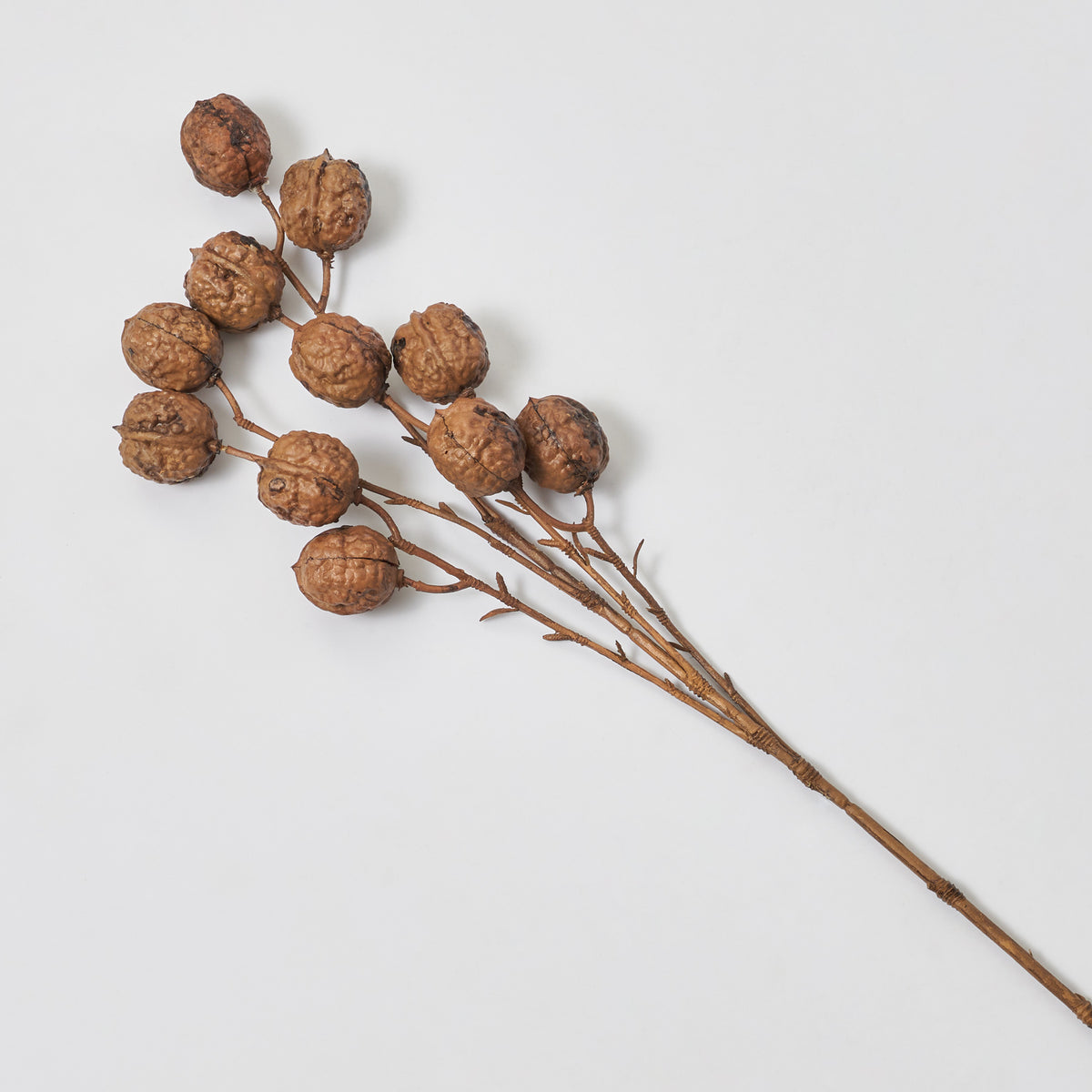 Brown Faux Chestnut Pod Twig Branch Single Stem Spray- 25" – Darby ...