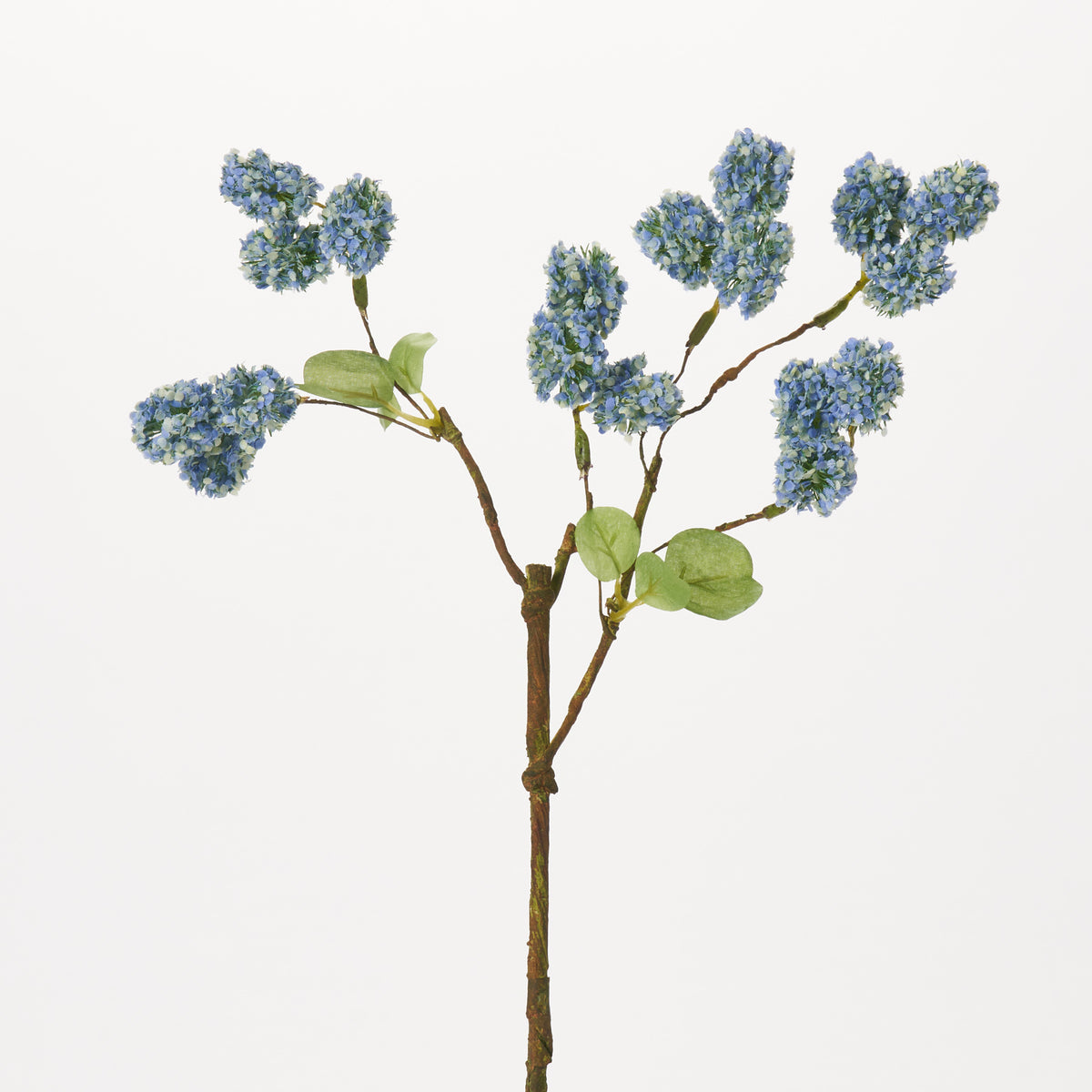Light Blue Mini Viburnum Everyday Spring Faux Foliage Stem Spray - 15 ...