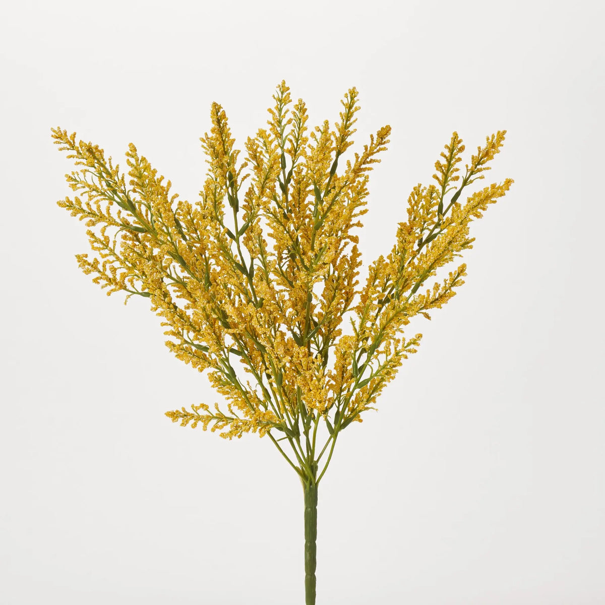 Golden Yellow Faux Astilbe Bush Stem Spring Summer Foliage Bouquet - 1 ...