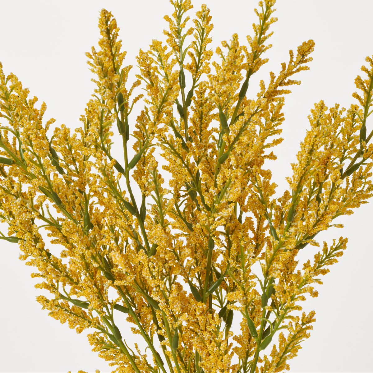 Golden Yellow Faux Astilbe Bush Stem Spring Summer Foliage Bouquet - 1 ...
