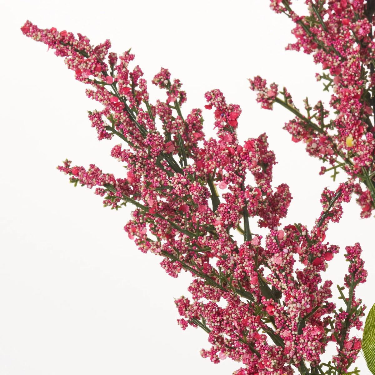 Cerise Pink Heather Spray 30" Long Stem Spring Faux Floral Pick – Darby ...