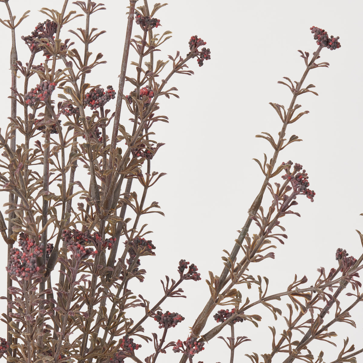 Fall Brown & Mauve Pink Faux Seeding Wildflower Bush Spray - 21 ...