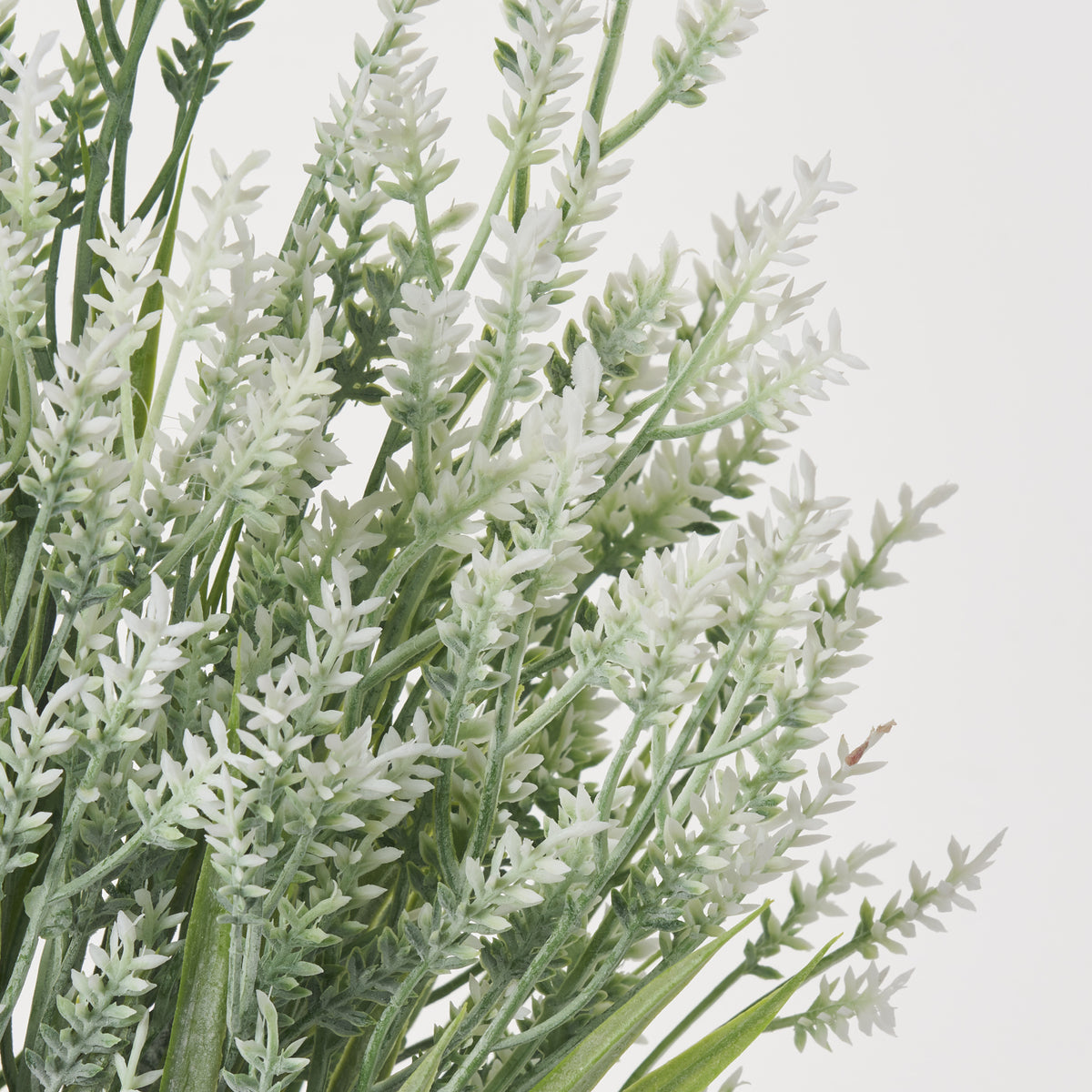 White Artificial Lavender Faux Floral Bush Spray - 18" – Darby Creek ...