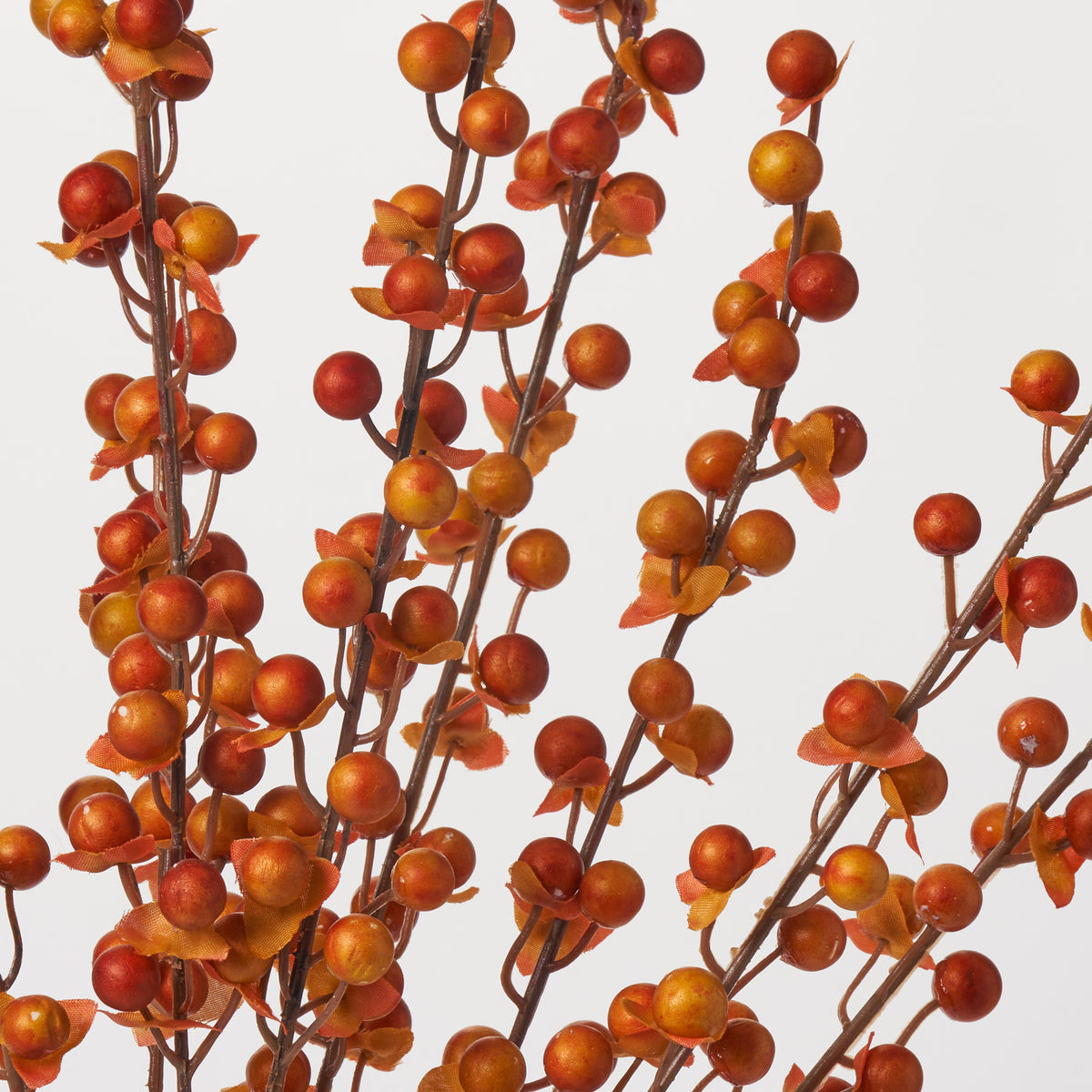 Autumn Orange Berry Cluster Spray Bundle of 3 Long Stems - 28" – Darby ...