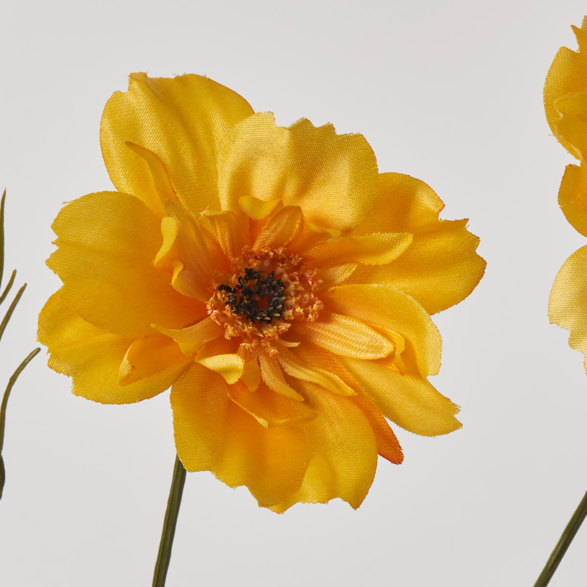 Yellow Silk Cosmos Bush Stem Spray - 32" – Darby Creek Trading