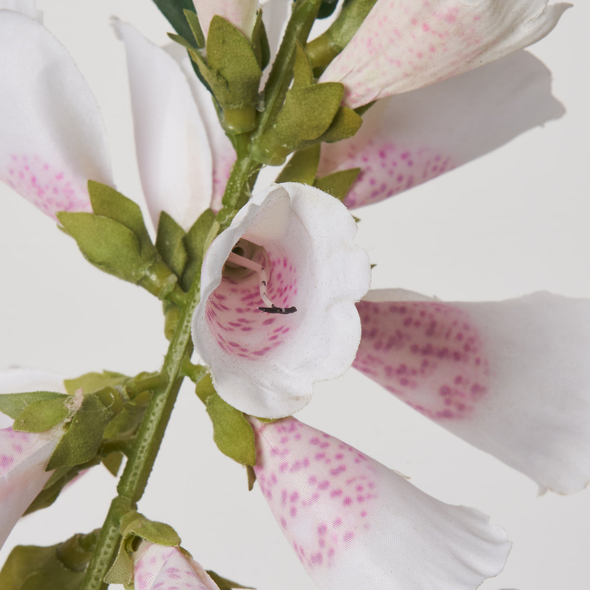 Single Long Stem White & Pink Faux Foxglove Spray - 35" – Darby Creek ...