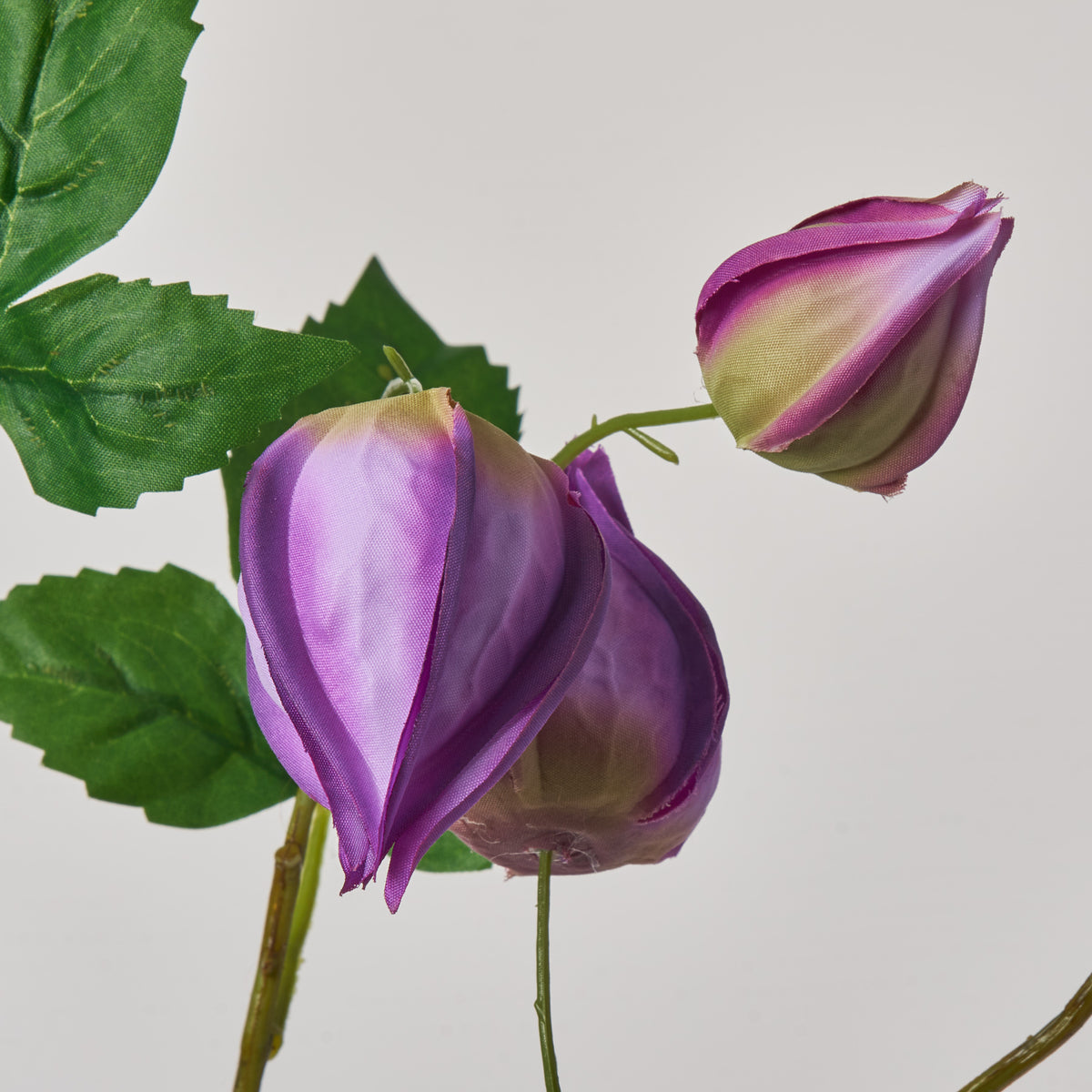 Violet Purple Chinese Lantern Tree Branch Pods 35" Faux Floral Spray ...