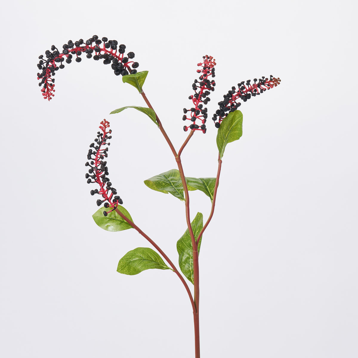 Seeding Black & Red Faux Wild Pokeberry Stem Spray - 37" – Darby Creek ...