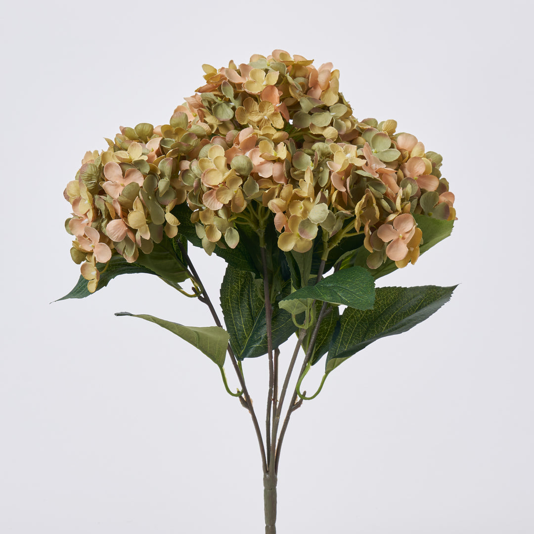 Sage Green Silk Hydrangea Blooms Faux Floral Bush Stem Bouquet 17 Darby Creek Trading