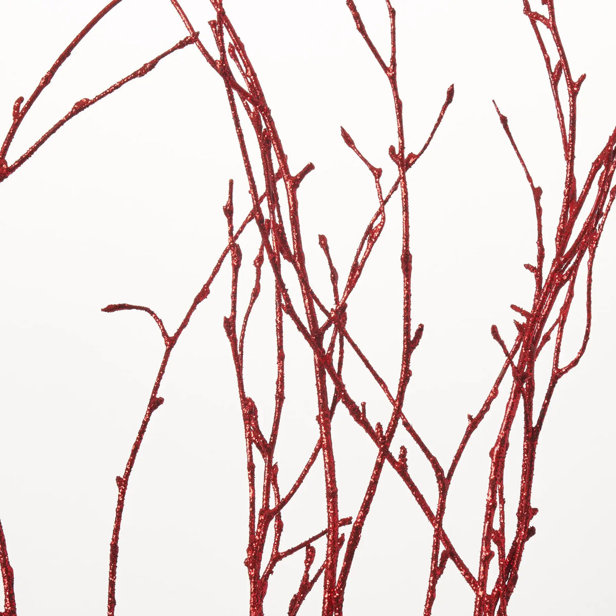 Iced Red Glitter Twig Bundle Faux Holiday Branch Stem - 40" – Darby ...