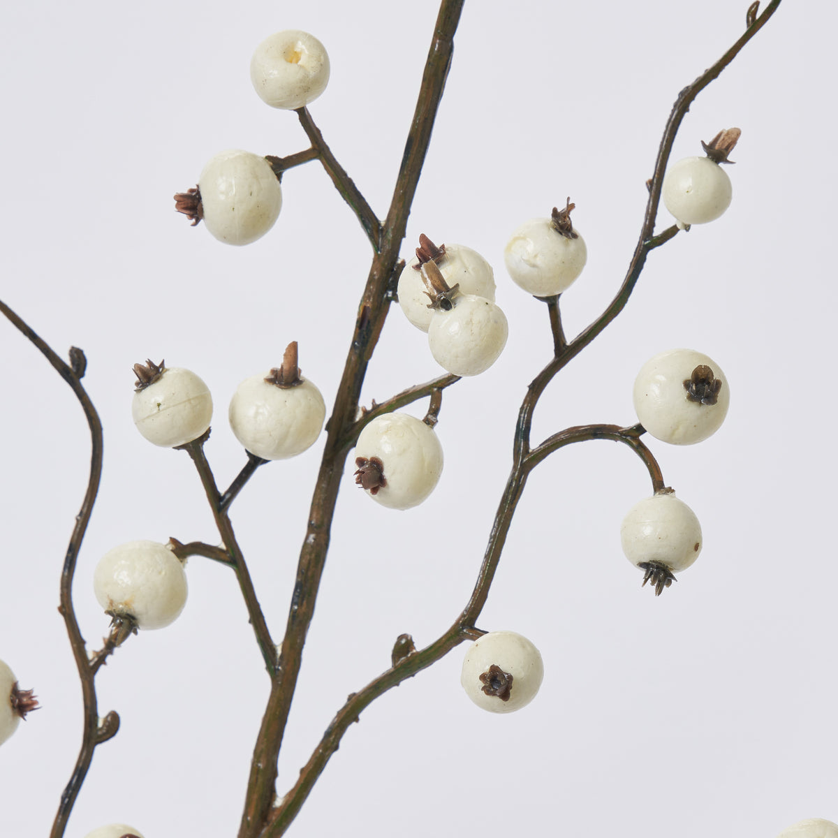 Cream Faux Wild Currant Berry Branch Stem Spray - 28" – Darby Creek Trading