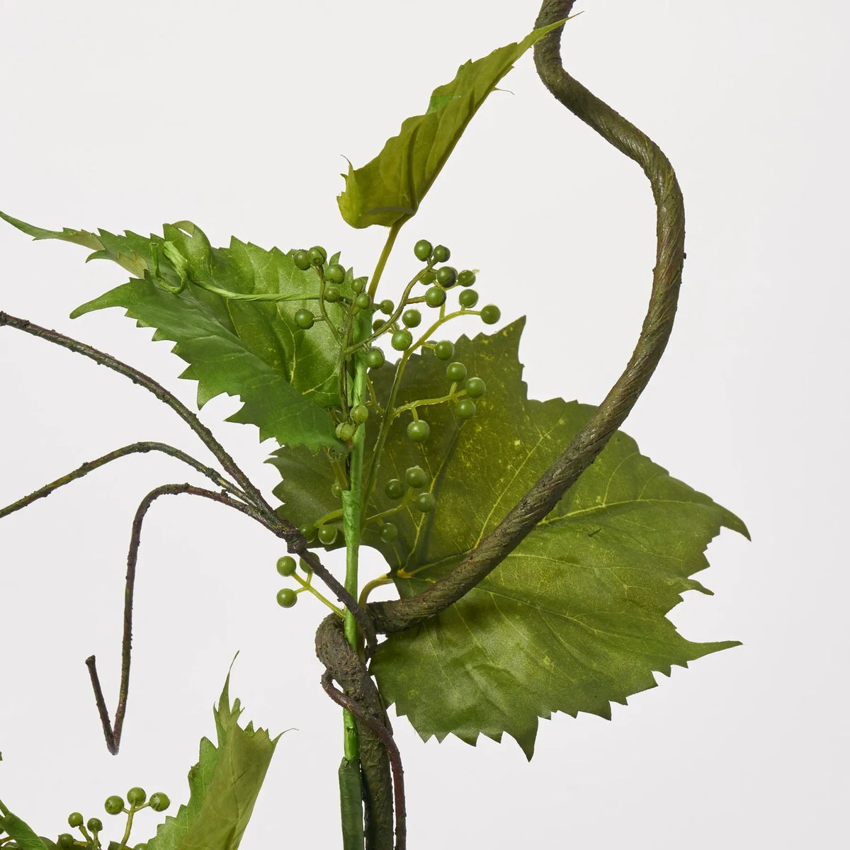 Grape Leaf & Twig Branch Spring Vineyard Artificial Greenery Stem Spra ...