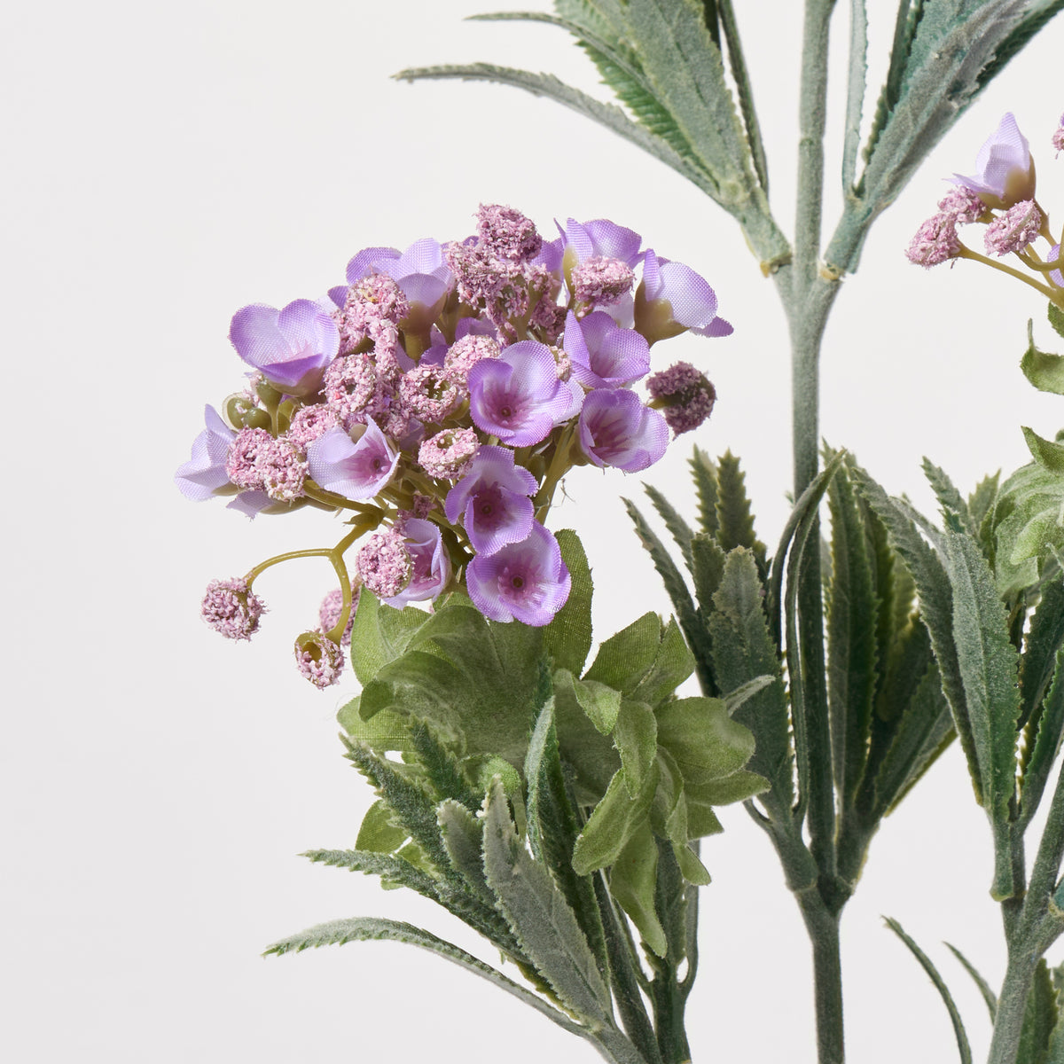 Lavender Mountain Wildflower Bloom Lieflike Single Faux Floral Branch ...