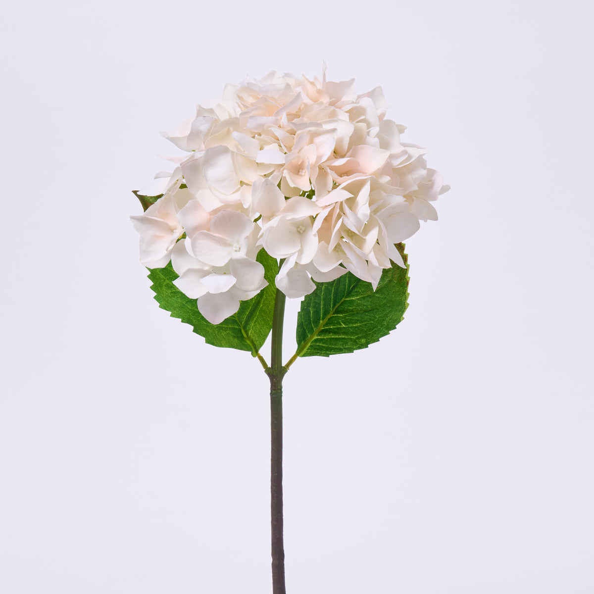 Real Touch Cream Garden Hydrangea Bloom Single Stem Faux Floral Spray ...