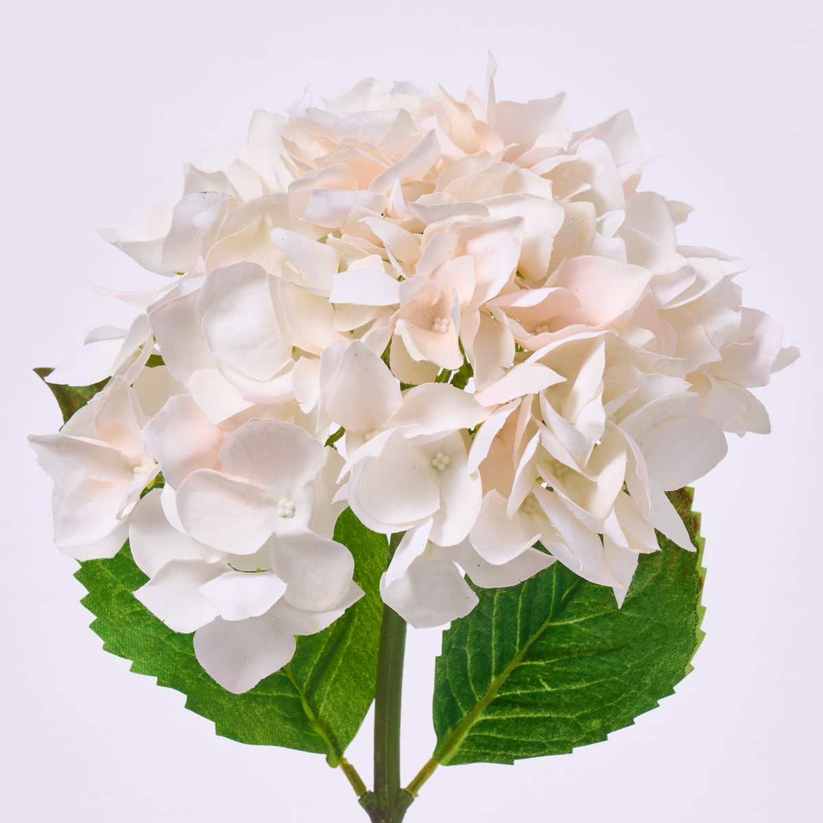 Real Touch Cream Garden Hydrangea Bloom Single Stem Faux Floral Spray ...
