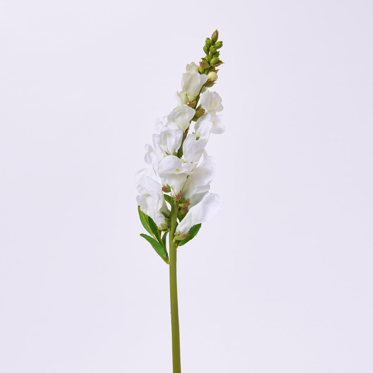 Blooming Real Touch White Snapdragon Spray Single Stem Faux Floral - 2 ...