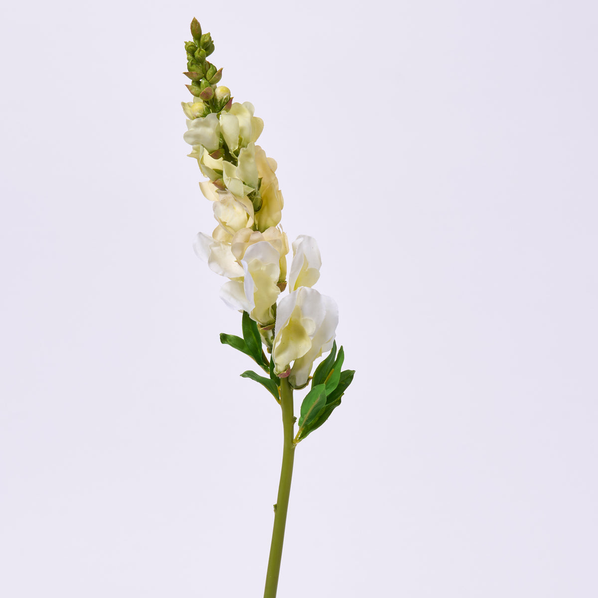 Real Touch Blooming White Talisman Snapdragon Spray Single Stem Faux F ...