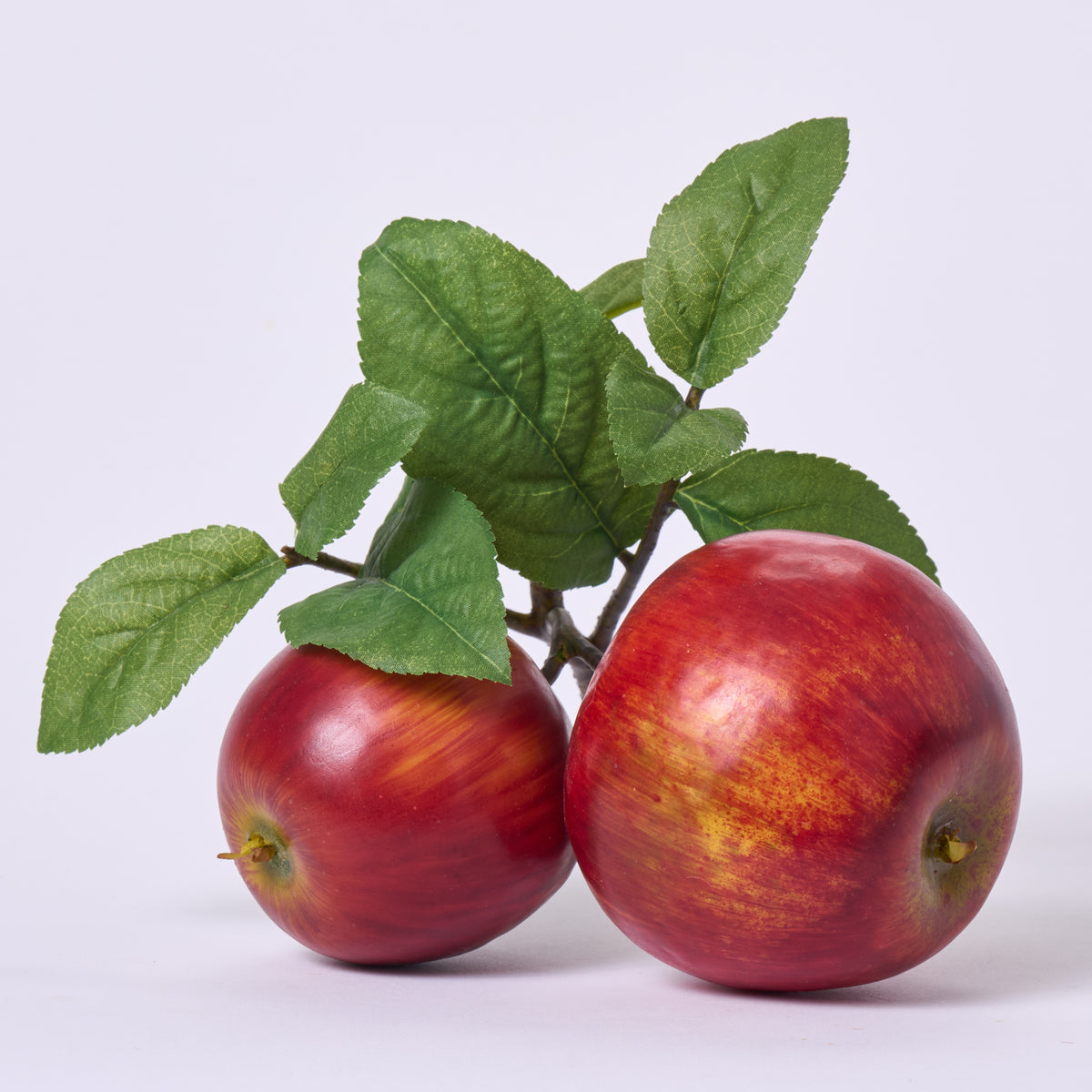 Just Picked Ruby Red Apple & Leaf Pick Decorative Faux Fruit Spray - 8 ...