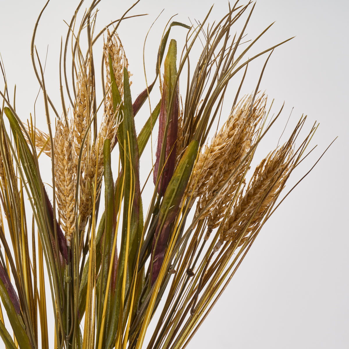 Brown Earth Tone Wheat Grass Bush Faux Fall Foliage Spray - 26" – Darby ...