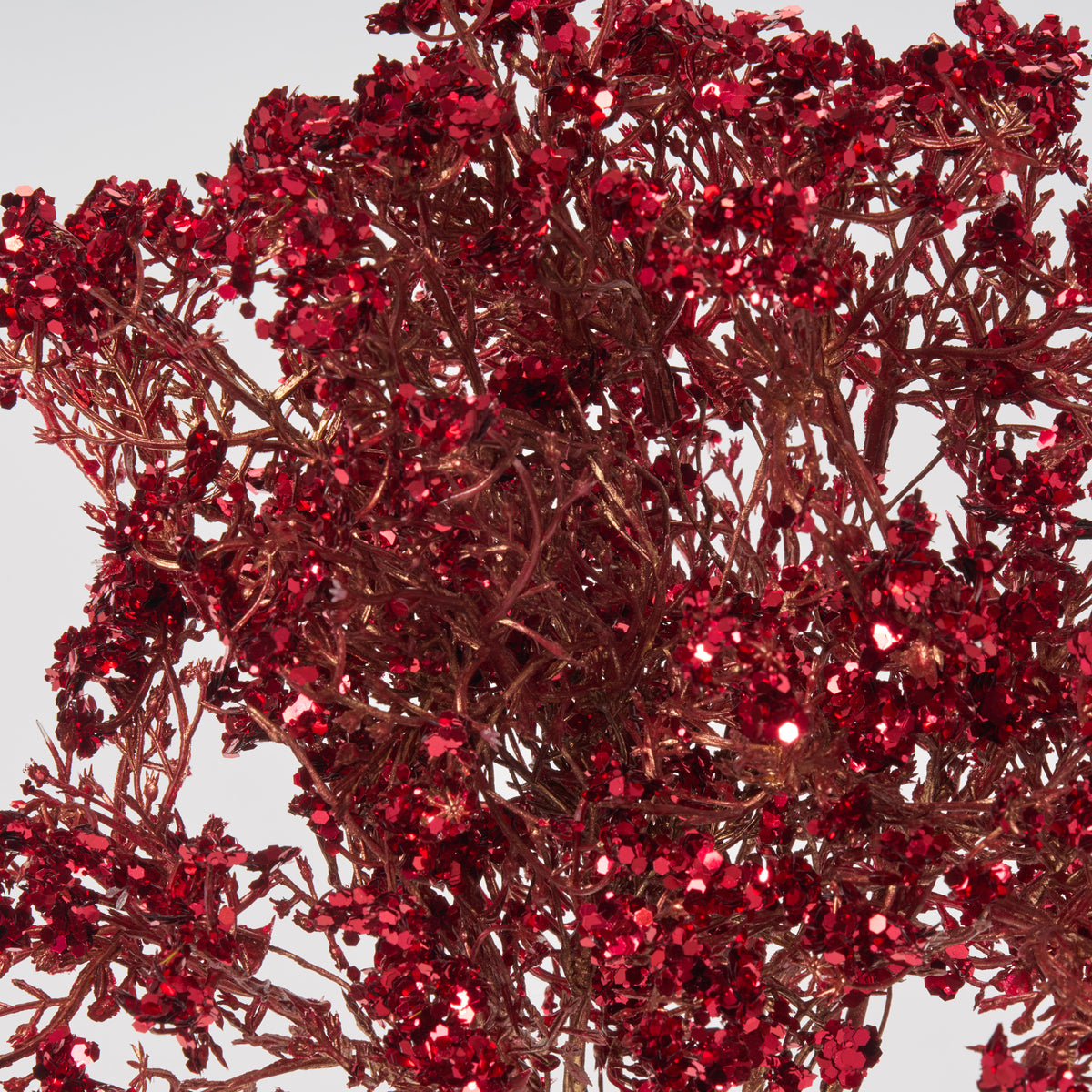 Dark Red Glittered Moss Spray - 19" – Darby Creek Trading