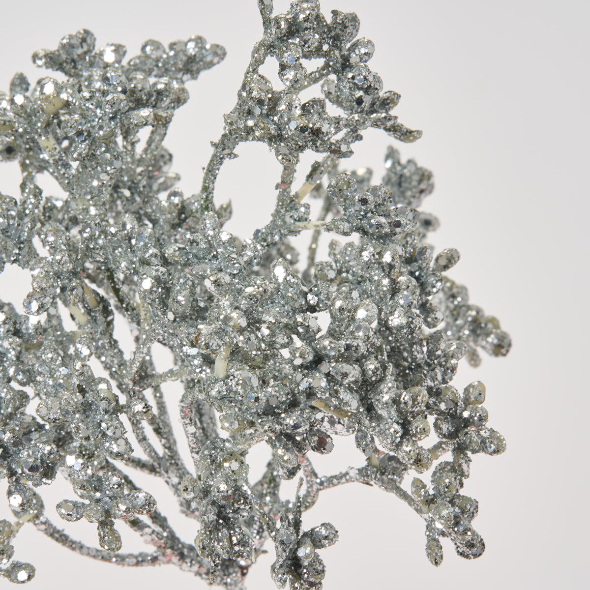 Silver Metallic Glitter Mini Berry Cluster Pick - 8" – Darby Creek Trading