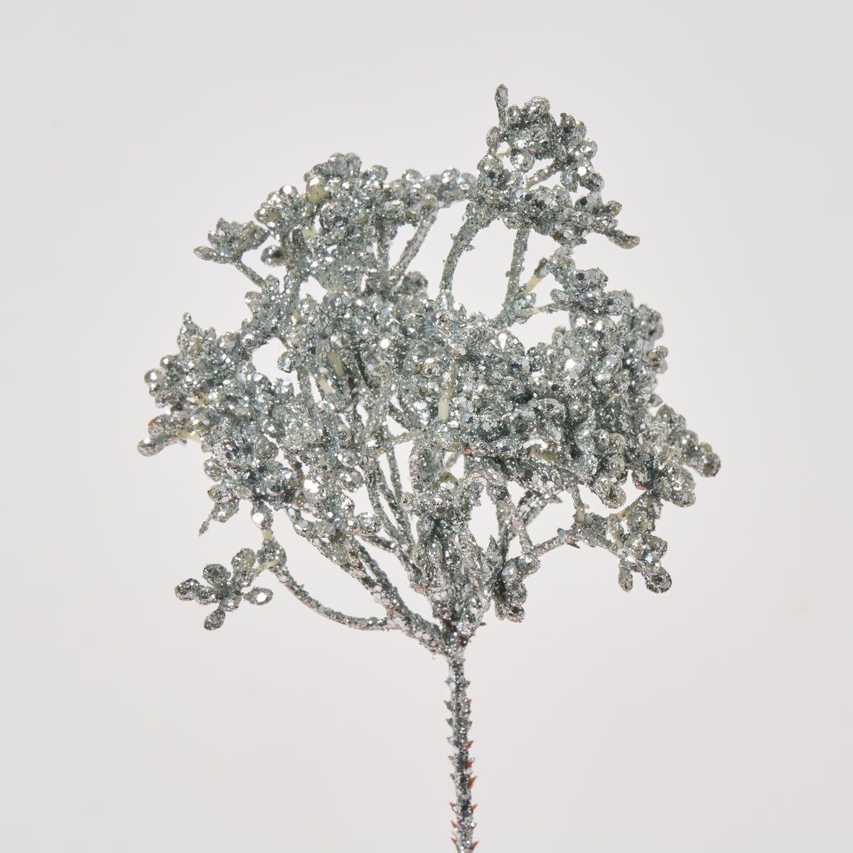 Silver Metallic Glitter Mini Berry Cluster Pick - 8" – Darby Creek Trading