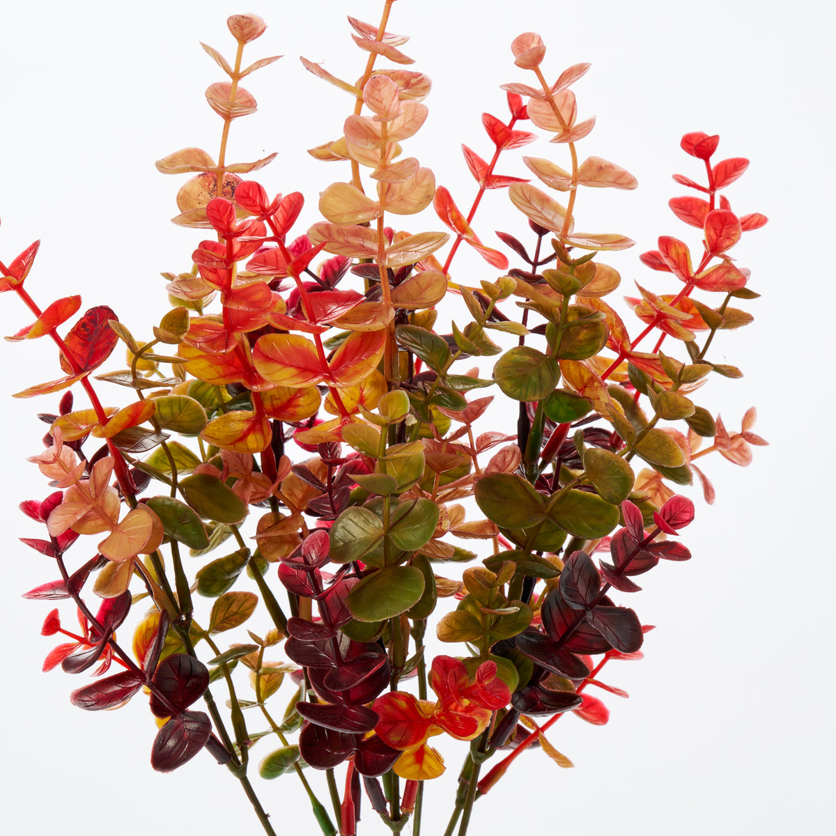 Autumnal Faux Eucalyptus Bush Faux Fall Foliage Spray - 17" – Darby ...