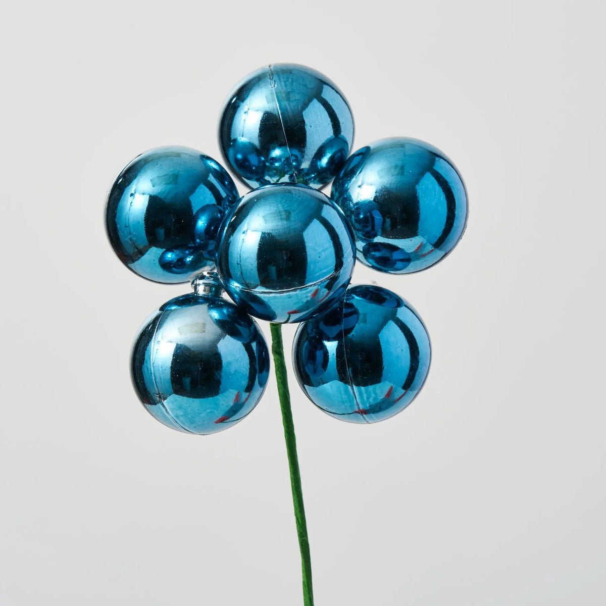 Shiny Slate Blue VP Ball Ornament Holiday Pick - 8" – Darby Creek Trading