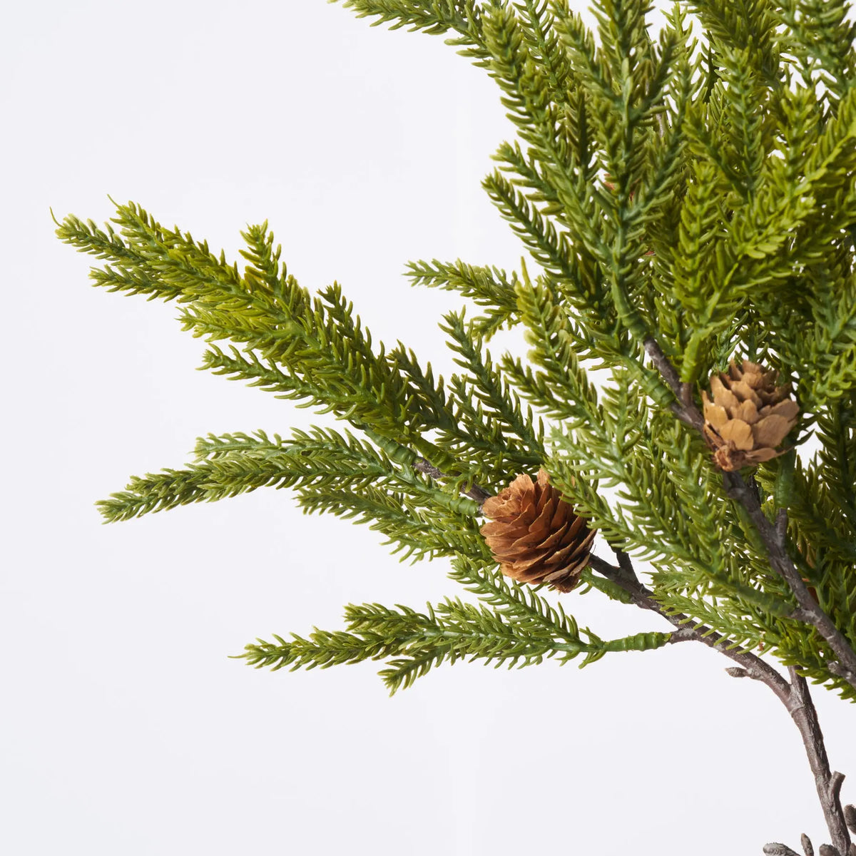 Colorado Spruce with Pinecone Artificial Real Touch Greenery Bundle of ...