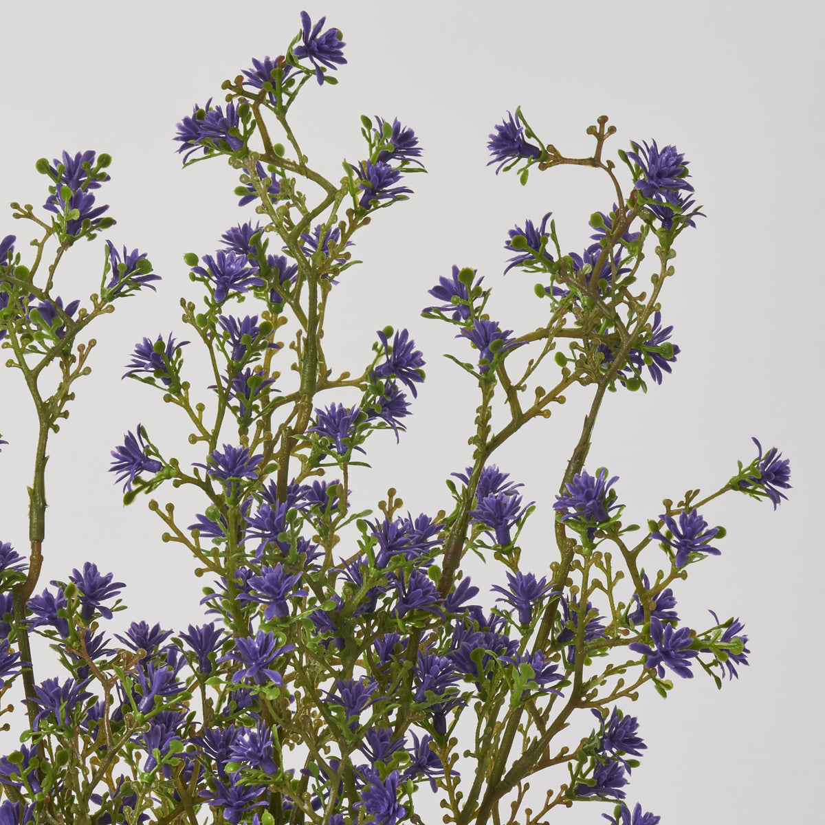 Purple Baby's Breath Gypsophila Bush Flowering Faux Stem Bouquet - 22 ...