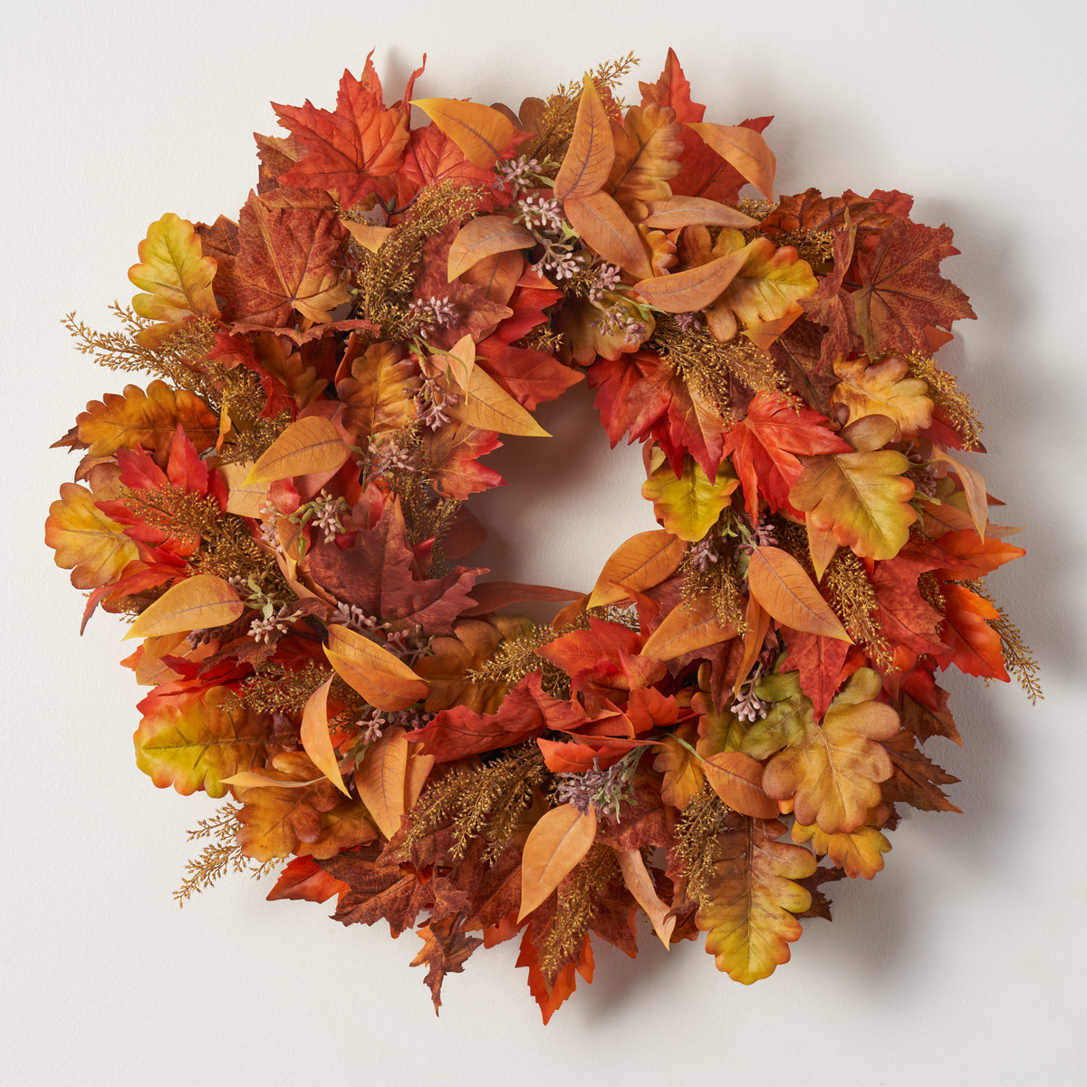 Autumn's Splendor - Mixed Maple Leaf, Eucalyptus, & Wheat Grass Fall F ...