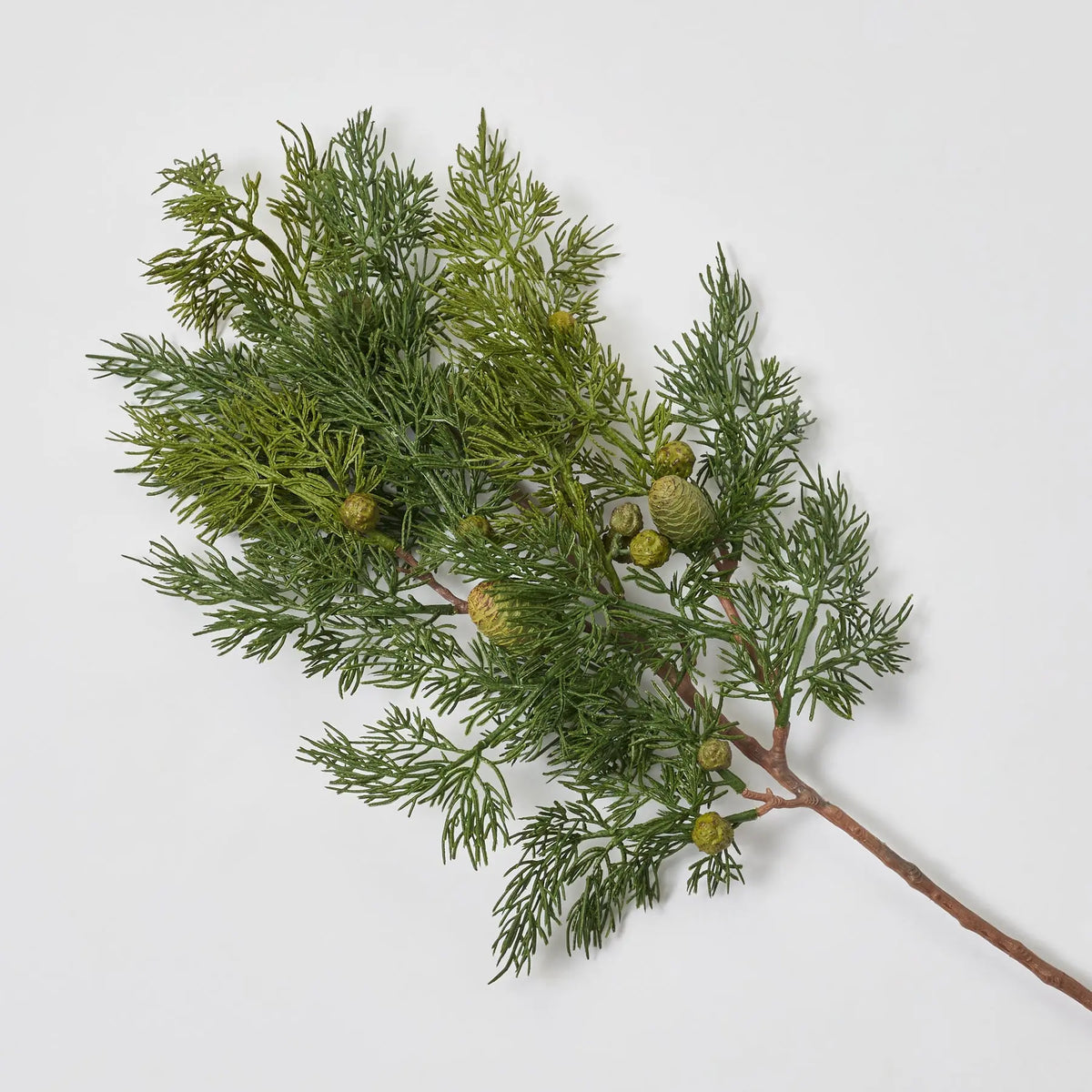 Real Touch Green Cedar & Pinecone Christmas Faux Greenery Branch -28 ...