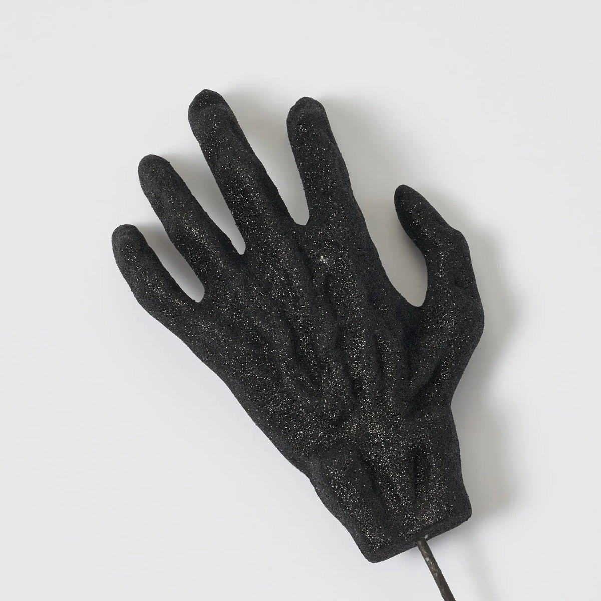 Spooky Black Glitter Skeleton Hand Pick Gothic Halloween Decor - 15.25 ...