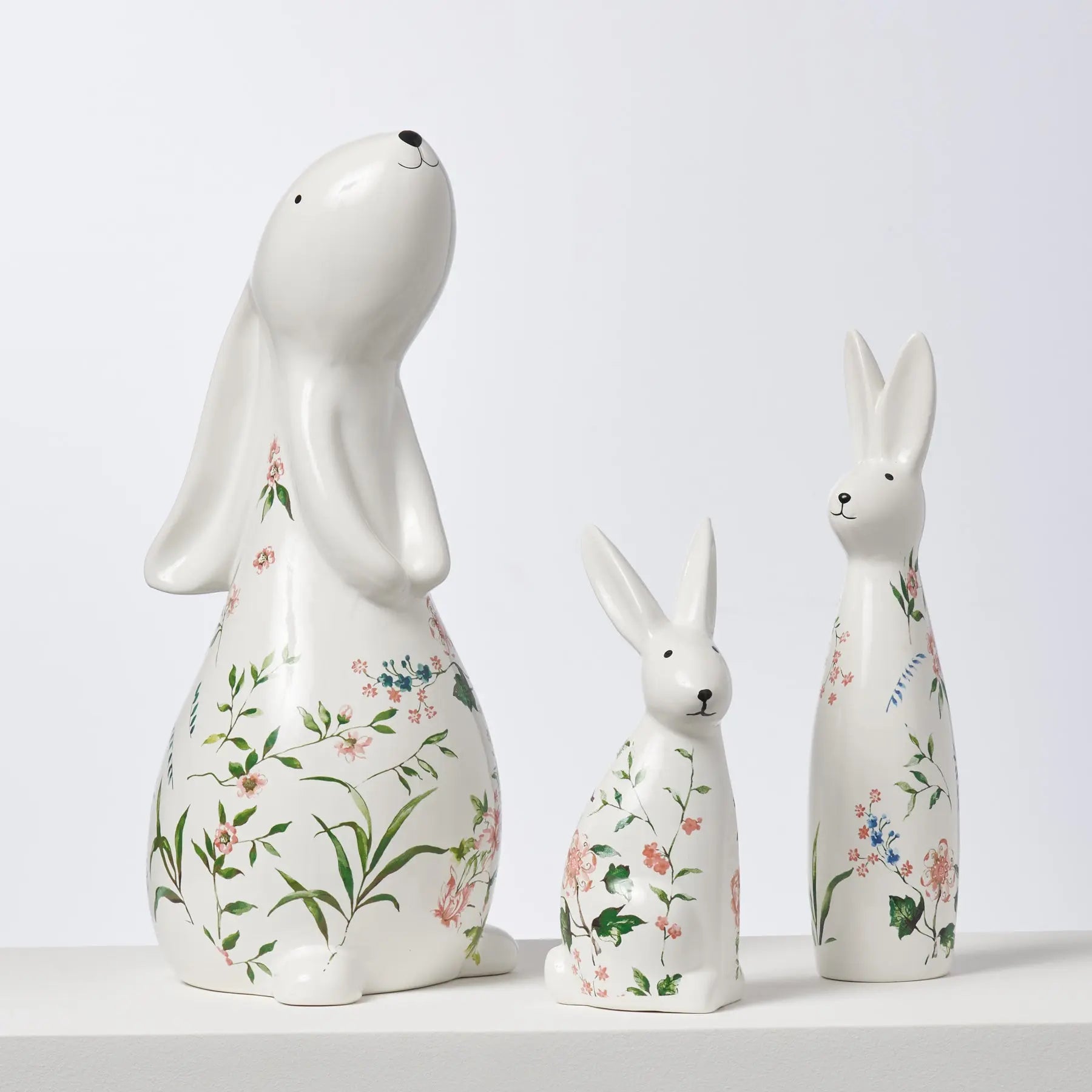 Porcelain Rabbit Figurines